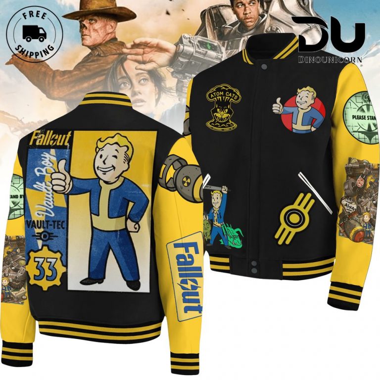Fallout Vault-Tec Baseball Jacket - Dinounicorn
