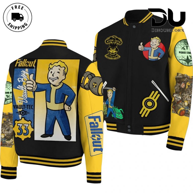 Fallout Vault-Tec Baseball Jacket - Dinounicorn