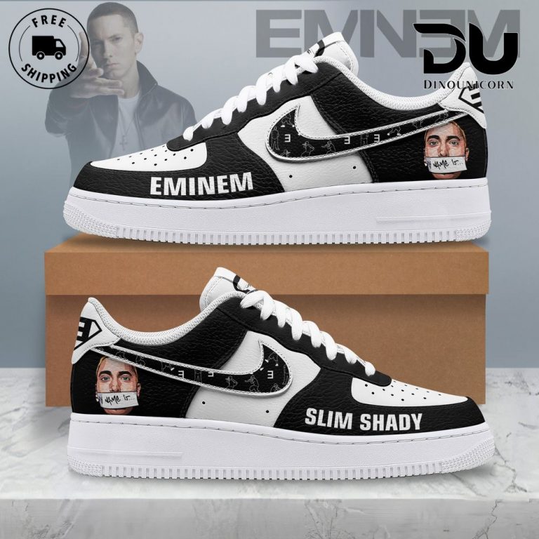 Eminem - Slim Shady Air Force 1 Sneaker - Dinounicorn