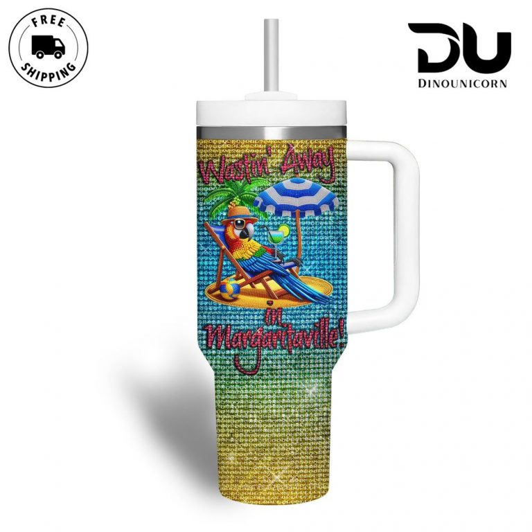 Jimmy Buffett - Margaritaville Stanley Tumbler Cup - Dinounicorn