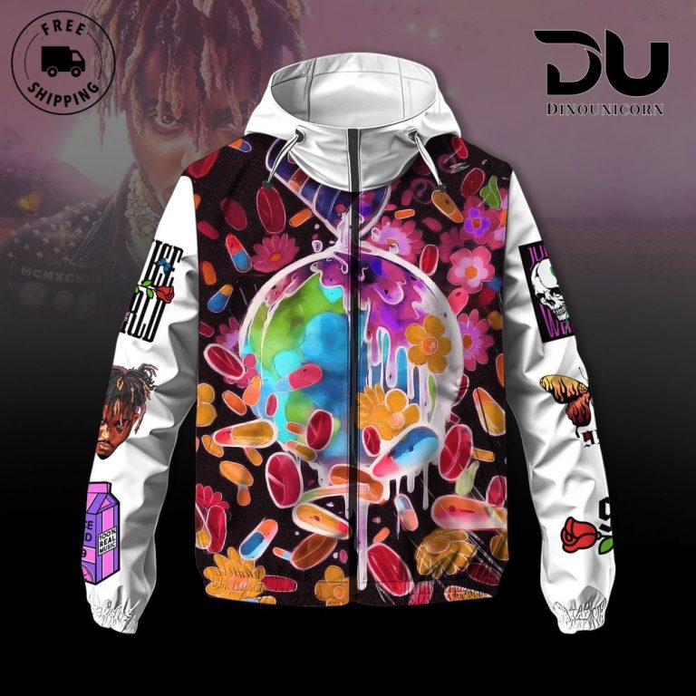 Juice Wrld 999 Windbreaker Outdoor Jacket - Dinounicorn