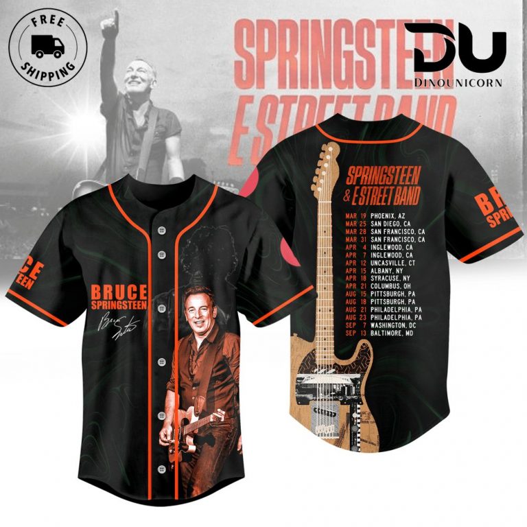 Bruce Springsteen Baseball Jersey - Dinounicorn
