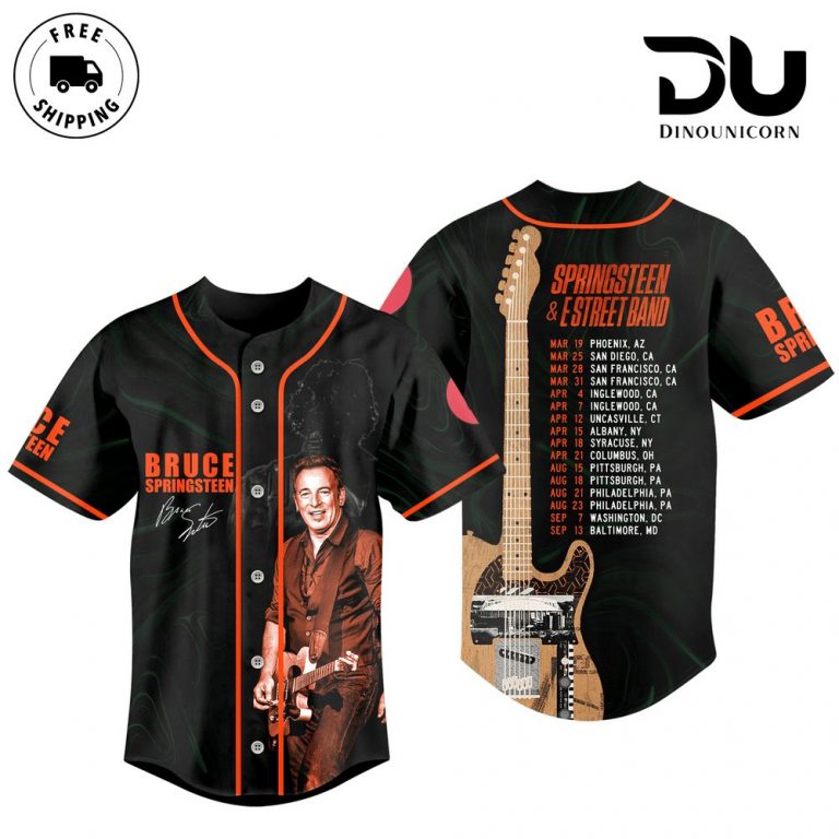 Bruce Springsteen Baseball Jersey - Dinounicorn