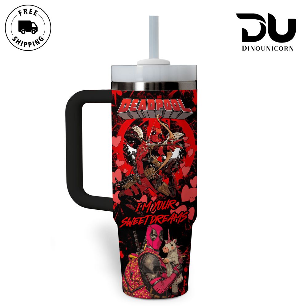 Unstoppable Duo: The Deadpool Wolverine Stanley Tumbler Cup - Dinounicorn
