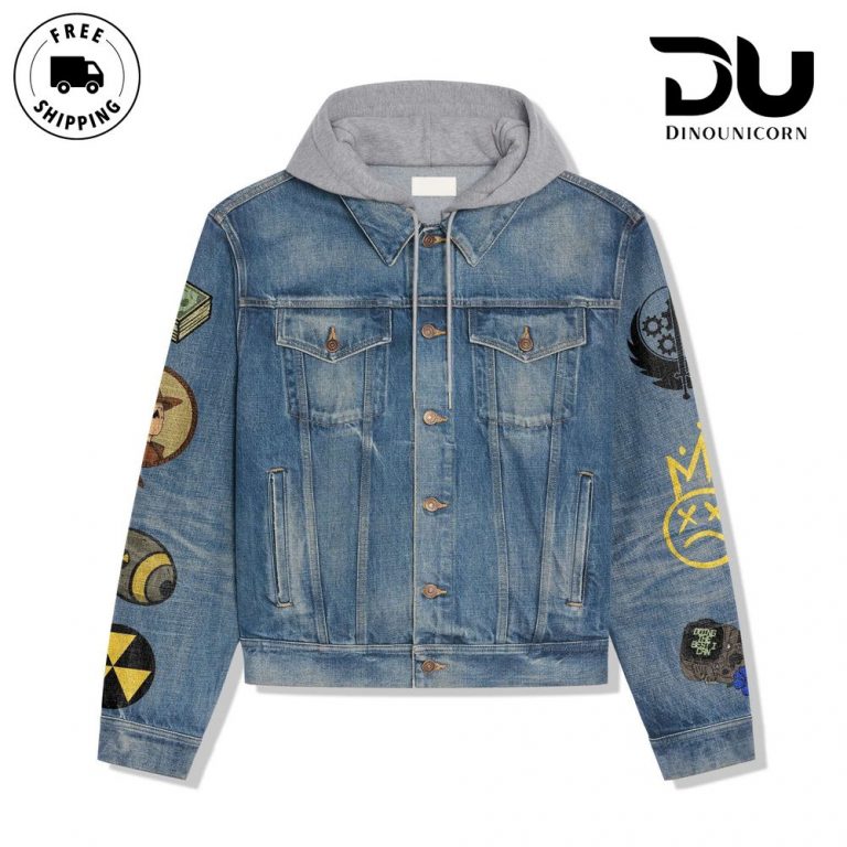 Liam Payne RIP Hooded Denim Jacket - Dinounicorn