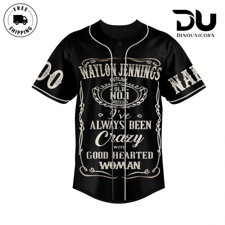 Waylon Jennings Baseball Jersey Perfect for Country Music Fans ...