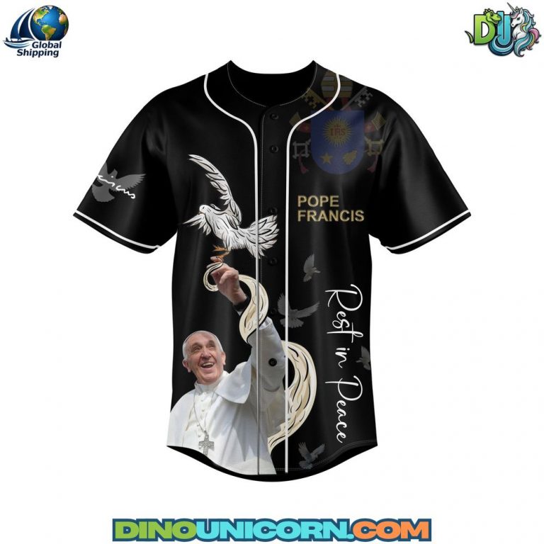 Pope Francis Baseball Jersey - Dinounicorn