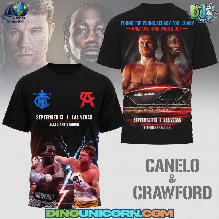 Canelo vs Crawford T-shirt - Dinounicorn