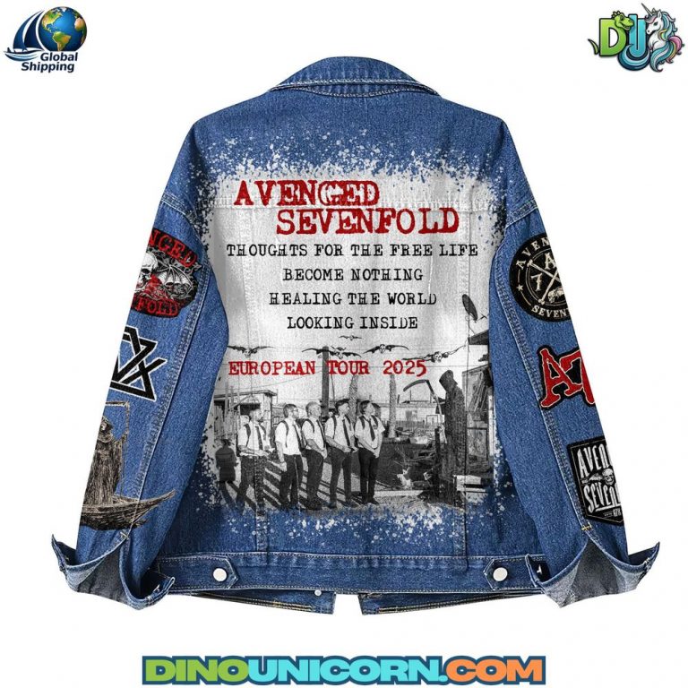 Avenged Sevenfold Denim Jacket - Dinounicorn